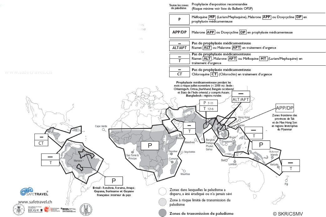 Prophylaxie du paludisme 2007