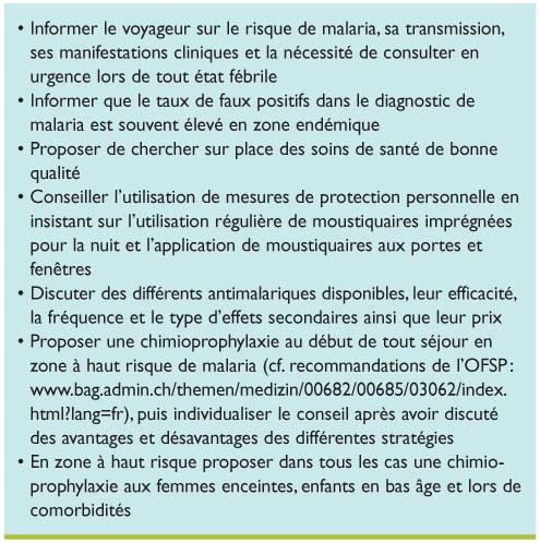 chimioprophylaxie paludisme zones
